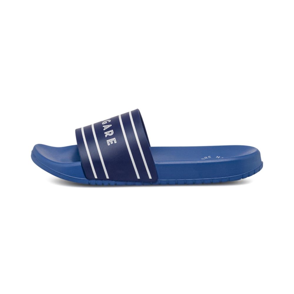 Ciabatte mare a fascia blu da uomo Navigare con strisce bianche a ...
