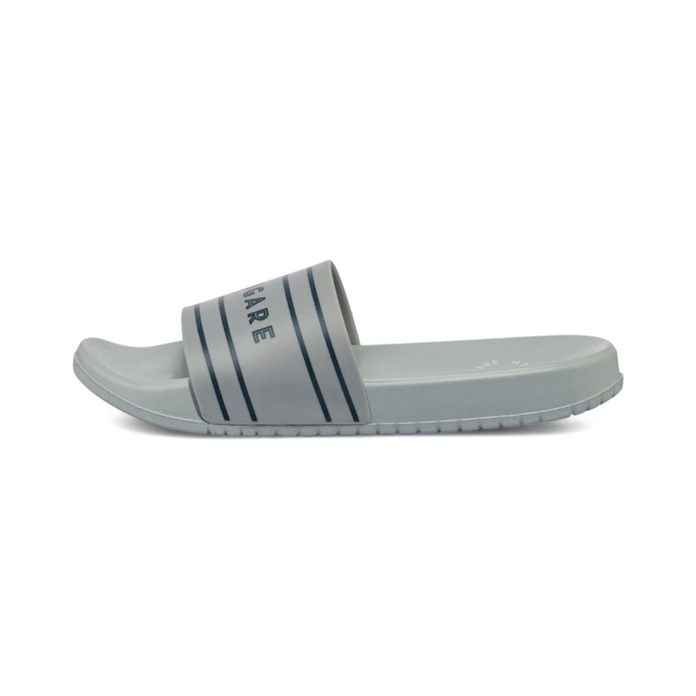 Ciabatte mare a fascia da uomo grigie con righe blu e logo Navigare a ...