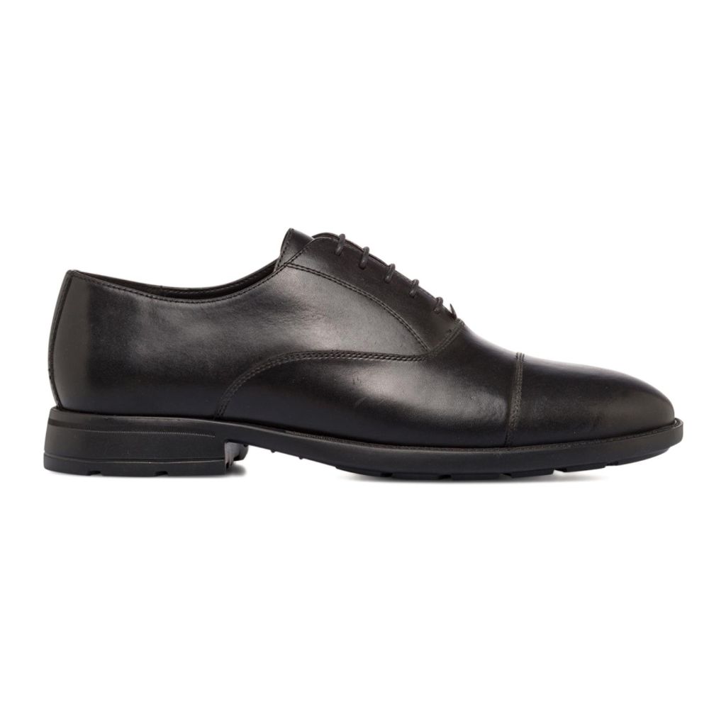 Scarpe stringate eleganti neri da uomo in pelle con puntina segnata OLD ...